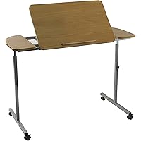 NRS Healthcare M66832 Wheeled and Tilting Over Bed or Chair Table ...