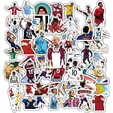 50Pcs Football Star Stickers,Super Star Soccer Player Stickers,World ...