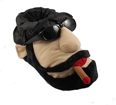 Mens Cigar Man Novelty Funny Big Slippers Size 7 to 12 UK - GREAT GIFT ...