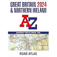 Great Britain & Northern Ireland A-Z Road Atlas 2024 (A3 Paperback ...