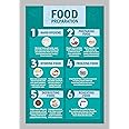 Food preparation poster - Self adhesive sticker (200mm x 150mm ...