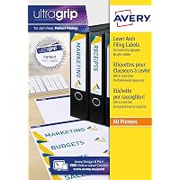 Avery L7171-25 Self-Adhesive Lever Arch File Labels, 4 Labels Per A4 ...