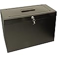Foolscap Metal File Storage Box - Includes 5 Suspension Files, Plastic ...