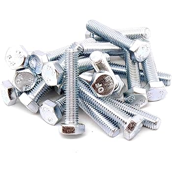 8mm Metric Thread Bolt with Nut & Washers (2 Pack) M8 X 30mm Hexagon ...