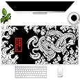 Cool Dragon Mouse pad Black and White Desk Pad Mat Extended XXL Large ...