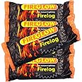 FIREGLOW 12 x Firelogs - Instant Lighting for Open Fires, Garden ...