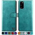 SUANPOT for Samsung Galaxy S20 case with [Credit Card Holder][RFID Blocking],PU Leather Flip ...