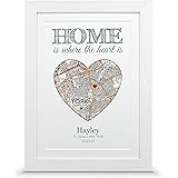 House warming gift for new home | New home map present : Amazon.co.uk ...