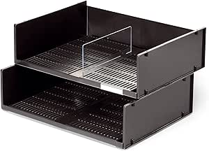 Durable A3 Landscape Optimo Letter Tray - Black : Amazon.co.uk ...