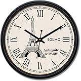 Buy Amazon Brand - Solimo 12-inch Plastic & Glass Wall Clock ...