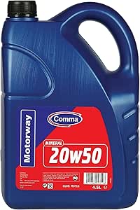 Comma MOT1G 4.5L Motorway 20W50 Mineral Motor Oil: Amazon.co.uk: Car ...