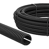 AUPROTEC Wellrohr 2 5 10 25 oder 50 m Kabelschutz Marder Schutz Rohr ungeschlitzt Auswahl ...