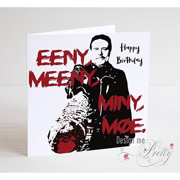 Walking Dead Zombie Birthday Card