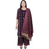 Buy Indo Essence Women's Viscose Acro Wool Winter Suit with Shawl ...