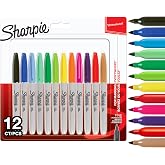 Sharpie Pennarelli Indelebili, Punta Fine, Confezione da 24, 80's Glam ...