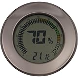 Quality Importers Hygroset II Round Digital Hygrometer for Humidors ...