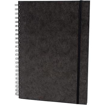 Europa A4 Hardback Spiral Notebook - Black: Amazon.co.uk: Office Products