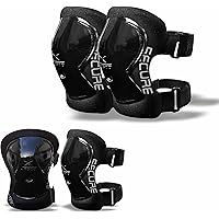 JASPO Secure Hybrid Knee Pad/ Knee Guards for Skating, Cycling ...