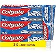 Colgate Deep Clean Whitening Toothpaste, 3 x 75 ml | Helps remove ...