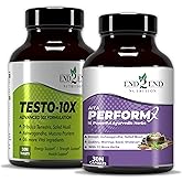 End2End Nutrition Testo-10X Natural Testosterone Booster for Men with ...