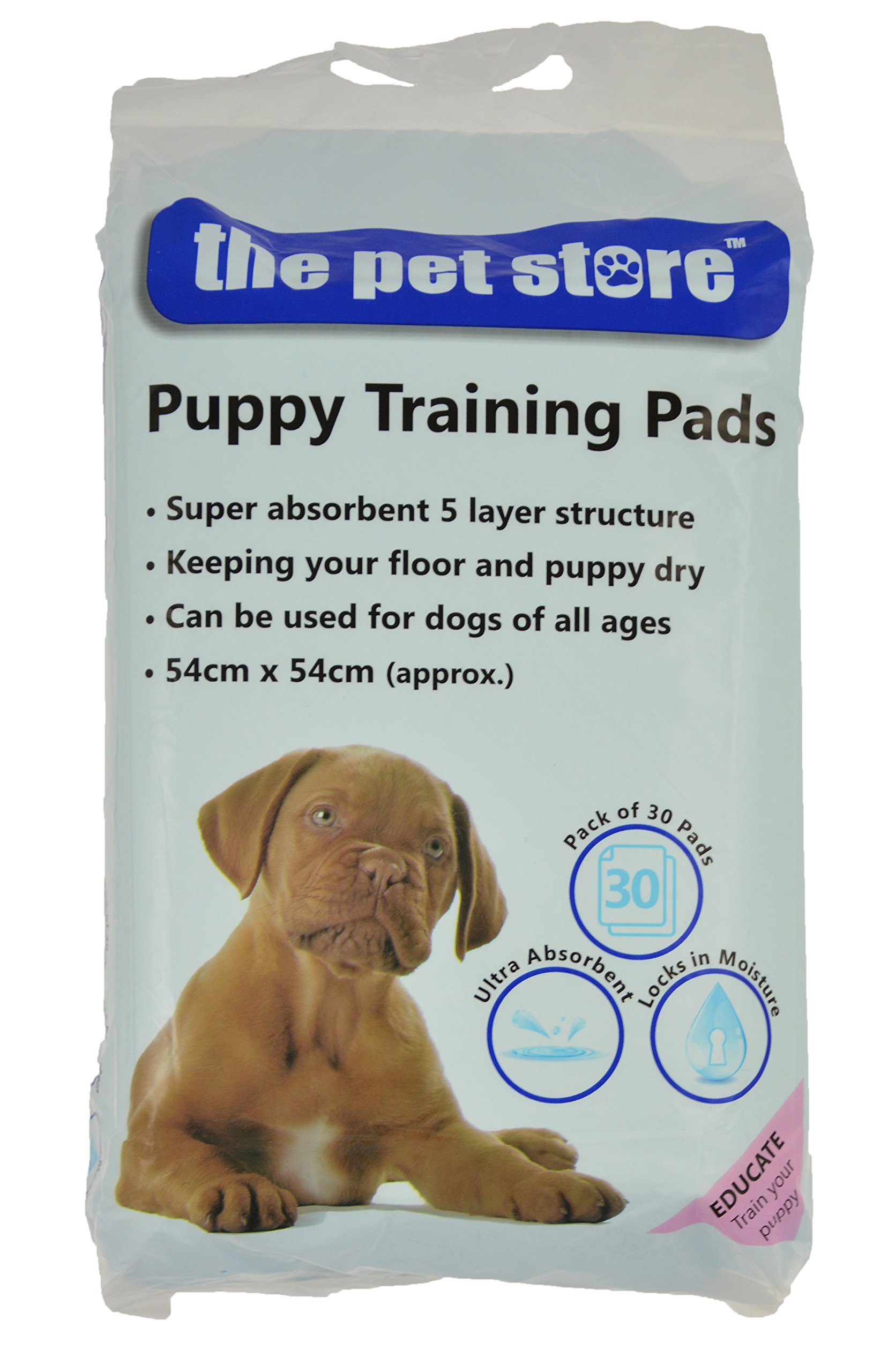 Pet Store The Puppy Training Pads, Pack of 30 - Dog Incontinence UK