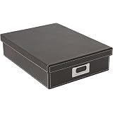 Osco Faux Leather Box File - Brown BPUBF1 : Amazon.co.uk: Stationery ...