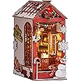 Robotime Book Nook Kit mit LED-Lichtern, Booknook DIY Miniatur Puppenhaus Kit 3D Holzpuzzle ...