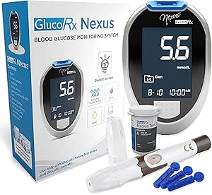 GlucoRx Nexus Blood Glucose Monitoring System Kit (Eligible for VAT ...