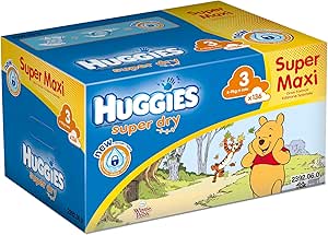 Huggies Super Dry Disney Box Nappies - Size 3, 2 x 68 Nappies: Amazon ...