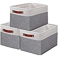 OUTBROS Foldable Storage Bins, 3 Pcs Baskets for Organizing Home ...
