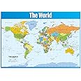 World Map - Wall Chart - EXTRA LARGE - A1 (850mm x 594mm) - Laminated ...