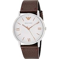 Emporio Armani Watch for Men, Two Hand Date Movement, 43 mm Rose Gold ...