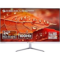 ZEBRONICS EA124 LED Monitor, 24 inch (60.4cm), 250 nits, 100Hz, FHD ...