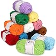 Mira Handcrafts 50g Large Yarn Bonbons – Total of 1200m Knitting and ...