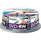 Philips 25 pack 4 speed dvd+rw discs: Amazon.co.uk: Electronics