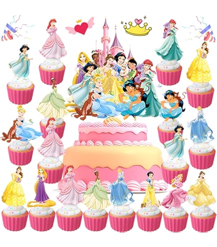 Half Body Cupcake Toppers Princess
