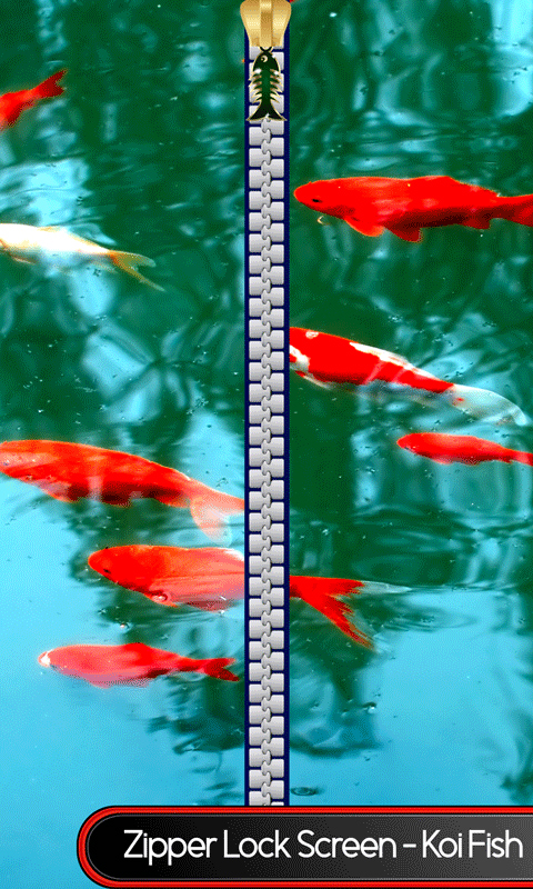 Zipper Lock Screen - Koi Fish: Amazon.co.uk: Appstore for Android