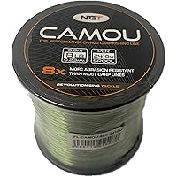 Carp & Coarse Fishing Line Camo Colour available in 8lb 10lb 12lb 15lb ...