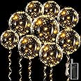 15 Stück LED Leuchtende Luftballons, Bobo Helium Ballons, 20 Zoll ...