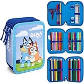 Bluey Filled Pencil Case with Stationery for Kids, School Supplies ...