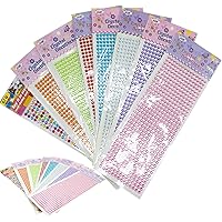 4032 Pieces Rhinestone Stickers Self-Adhesive Jewels Diamond Sticker ...