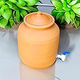 VISMAY'S Handmade Earthenware Water Pot 12 Liter Capacity Mitti Ka ...