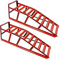 SwitZer Metal Vehicle Car Ramp Lift With 2 Ton Hydraulic Jack 1 Pair ...