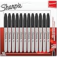 Sharpie Permanent Markers, Ultra Fine Point, Black, 12-Count: Buy ...