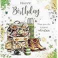 Happy Birthday Card for Outdoor Adventures, Walking and Hiking Theme ...