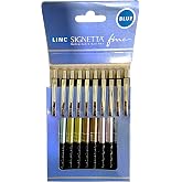 Linc Signetta Supertip Ball Pen, Blue, Pack of 5 : Amazon.in: Office ...
