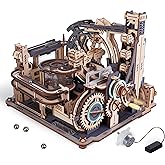 ROKR Marble Run 3D Wooden Puzzle for Adults, Motor-driven Automatic Model Kits With Balls ...