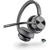 Poly Voyager 4320 UC Wireless Headset & Charge Stand - Noise-Canceling ...