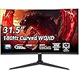 acer Nitro XZ322QU V3 Gaming Monitor 31,5 Zoll WQHD, VA, 180Hz DP, 144Hz HDMI, 1ms, 2xDP 1.4 ...