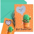 Thank You Teacher Card - Best Teacher Ever Leaving End of Year ...